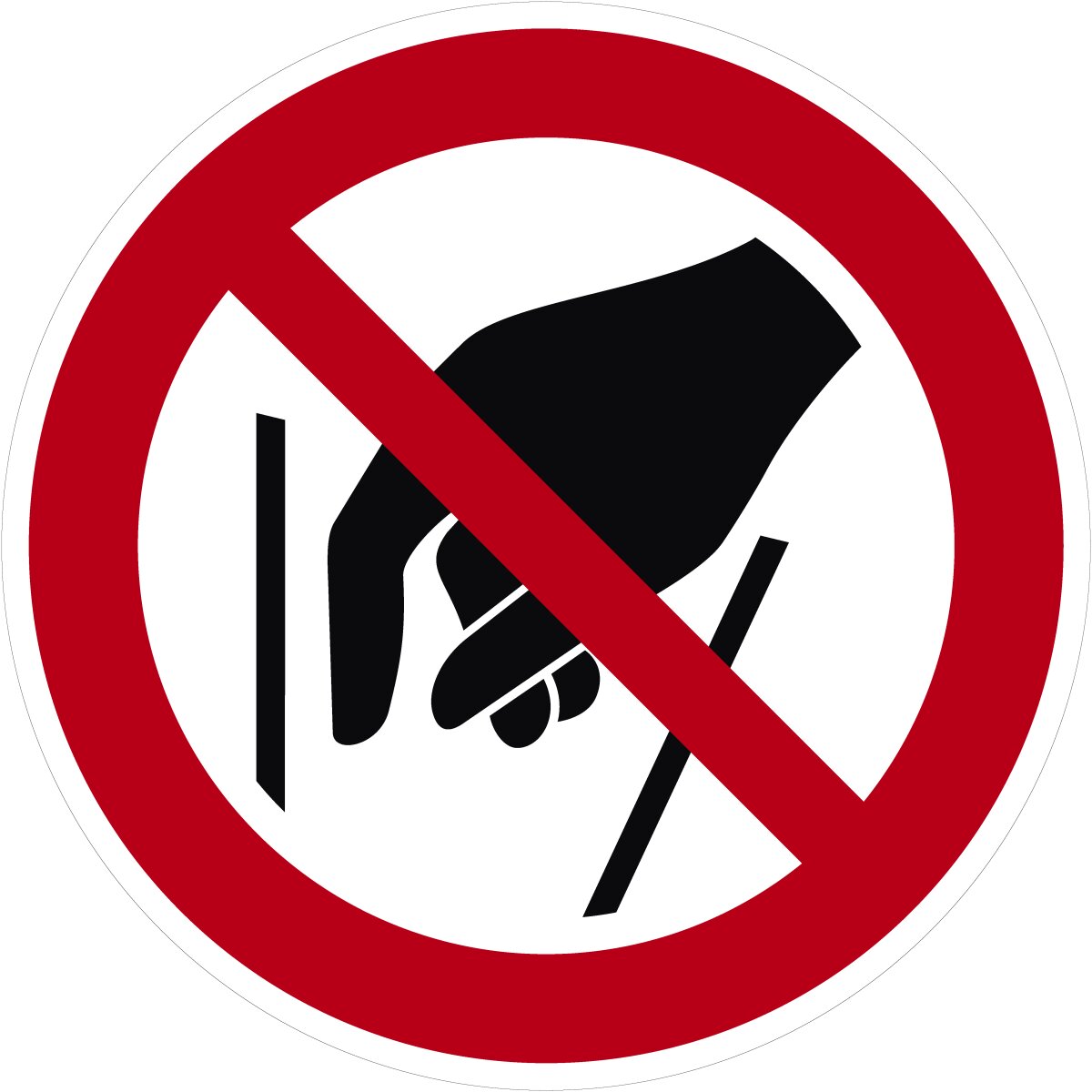 SV08 Verbotszeichen "Hineinfassen verboten", 1,40