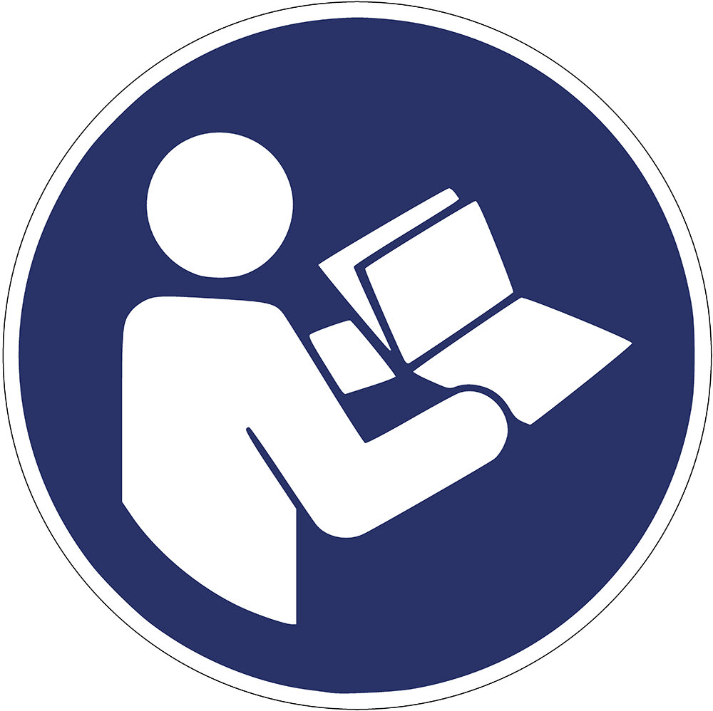 Gebotszeichen "Betriebsanleitung lesen", 1,40