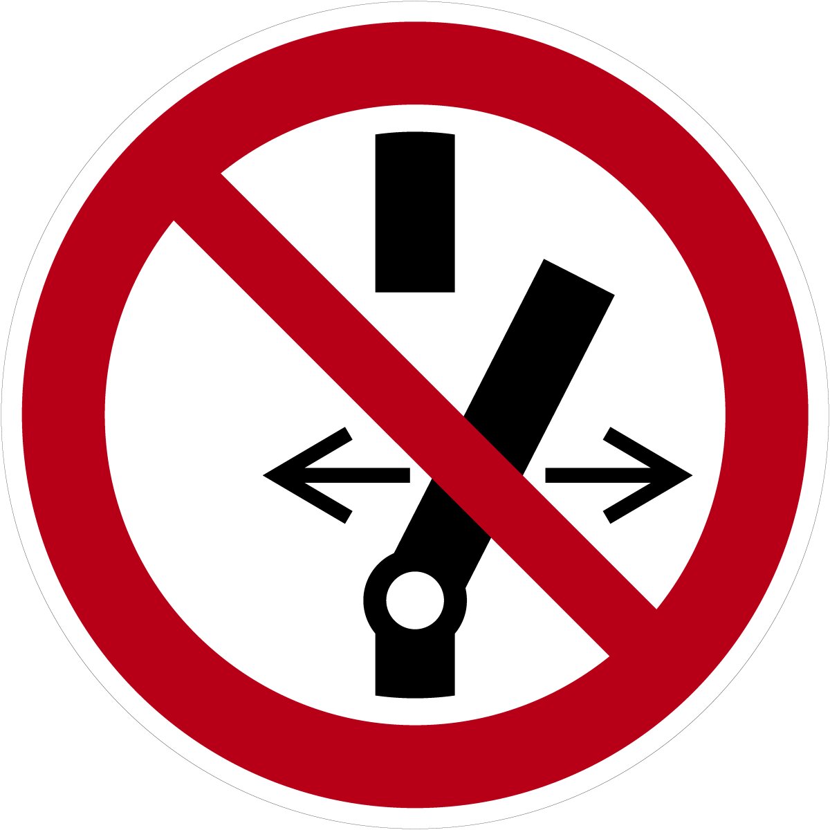 SV12 Verbotszeichen "Schalter verboten", 1,40