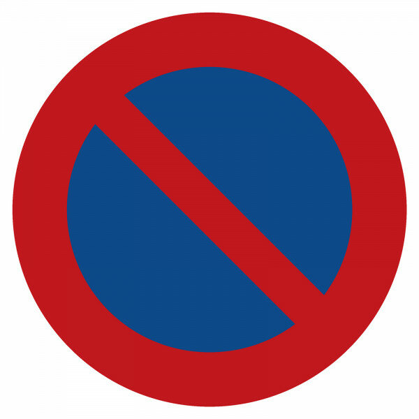 Parkplatzkennzeichen "Parkverbot", 33,82